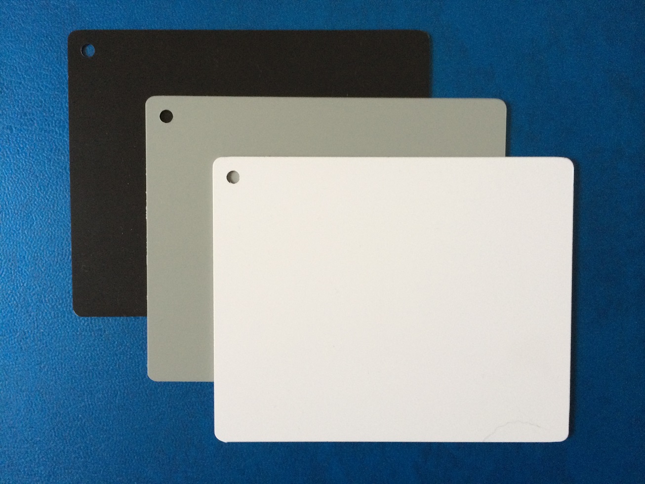 PVC Card 30 mil, Matte/Matte, 4" x 5", punched (Qty 1,000)