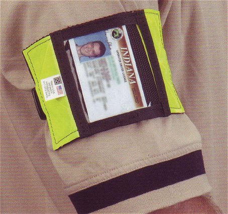 Reflective Security Armband Badge Holder, 3M Scotchlite